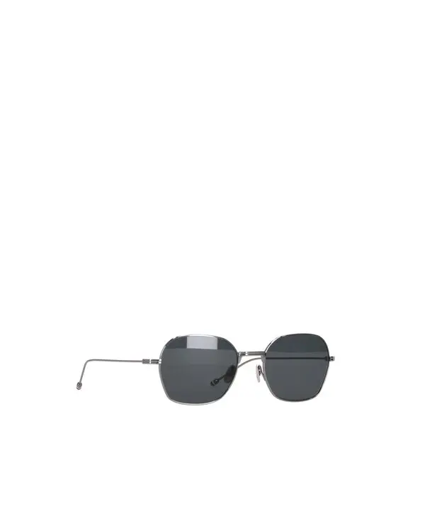 Thom Browne Geometric Frame Sunglasses - Silver