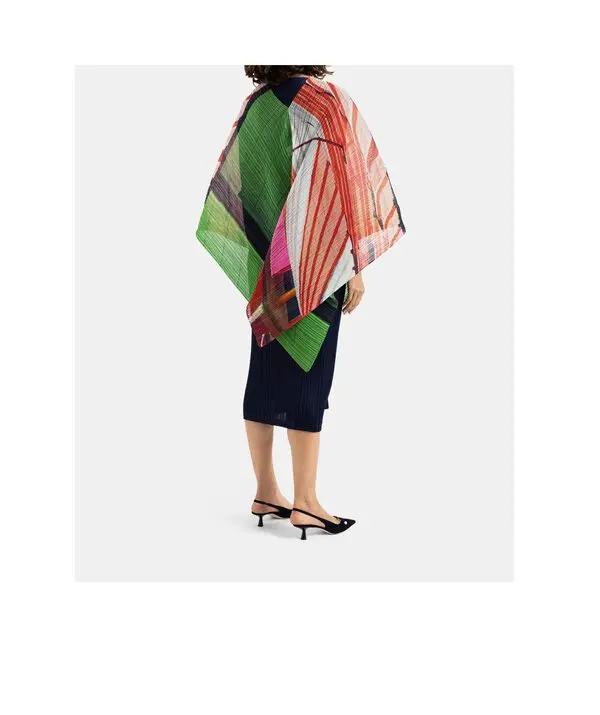 PLEATS PLEASE BY ISSEY MIYAKE Printed Shawl