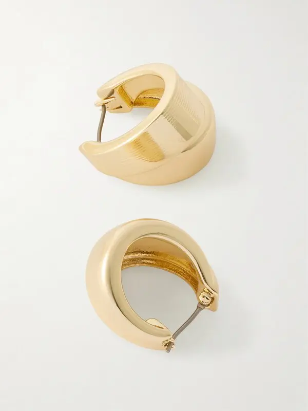 ROXANNE ASSOULIN Tone Criss-cross Hoop Earrings