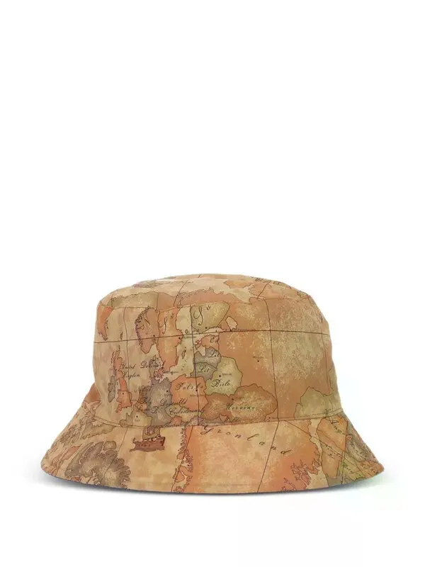 ALVIERO MARTINI 1° CLASSE Geo Map Reversible Bucket Hat - Blue