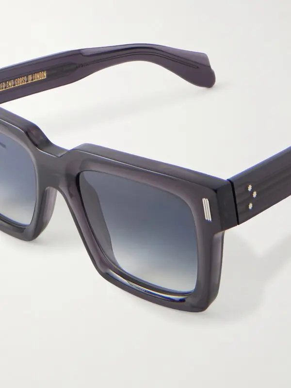CUTLER AND GROSS Square Frame Acetate Sunglasses
