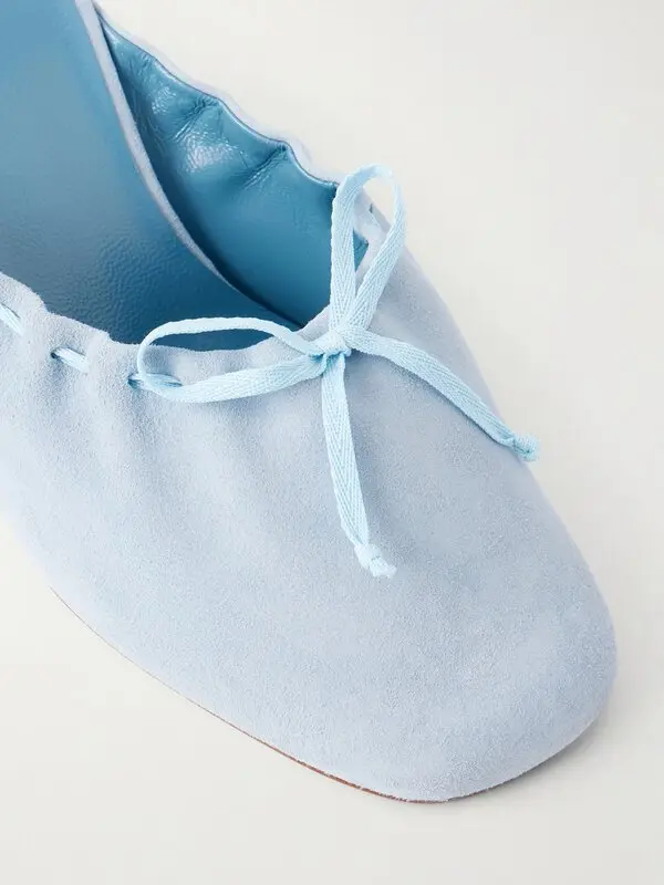 MARYAM NASSIR ZADEH 95 Suede Ballet Wedges