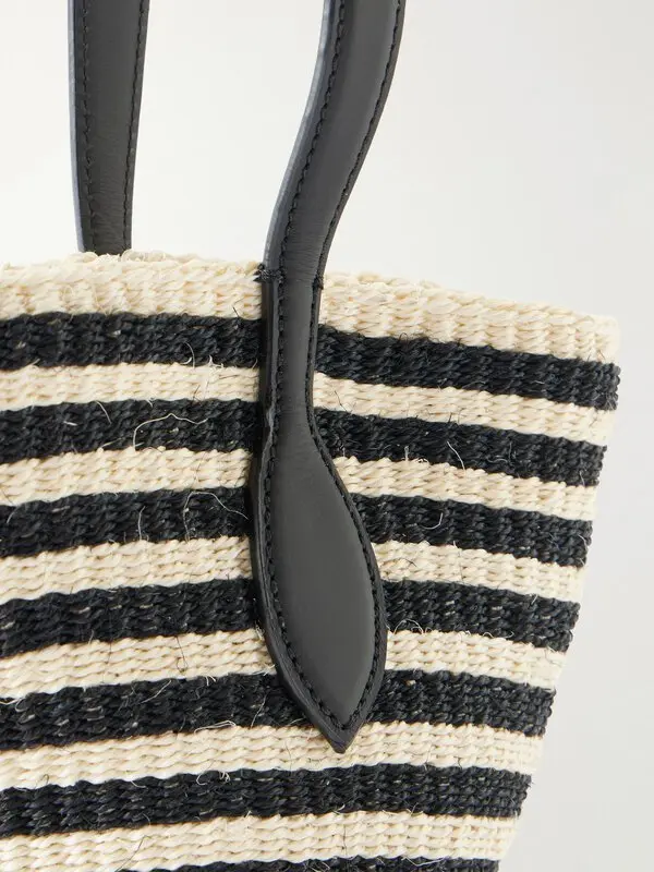 LIFFNER Sprout Striped Sisal Shoulder Bag - Neutrals