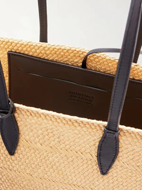HUNTING SEASON Market Raffia Tote