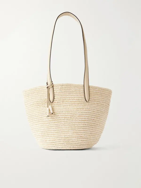 HUNTING SEASON Market Raffia Tote - Neutrals