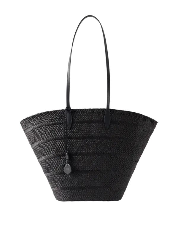 HUNTING SEASON Market Woven Fique Tote - Black