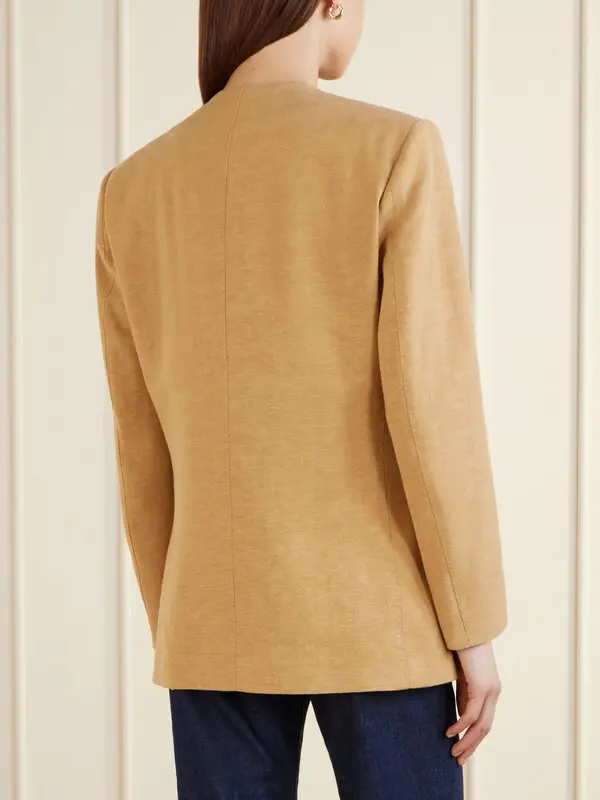 Giuliva Heritage Lara Linen-blend Blazer - Metallic