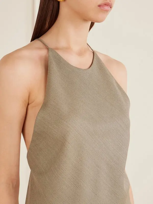 Calvin Klein Erin Wool-blend Twill Tank