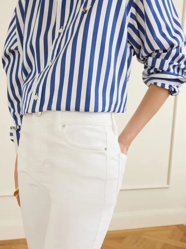 FRAME Le High Skinny High-rise Skinny-leg Jeans - White