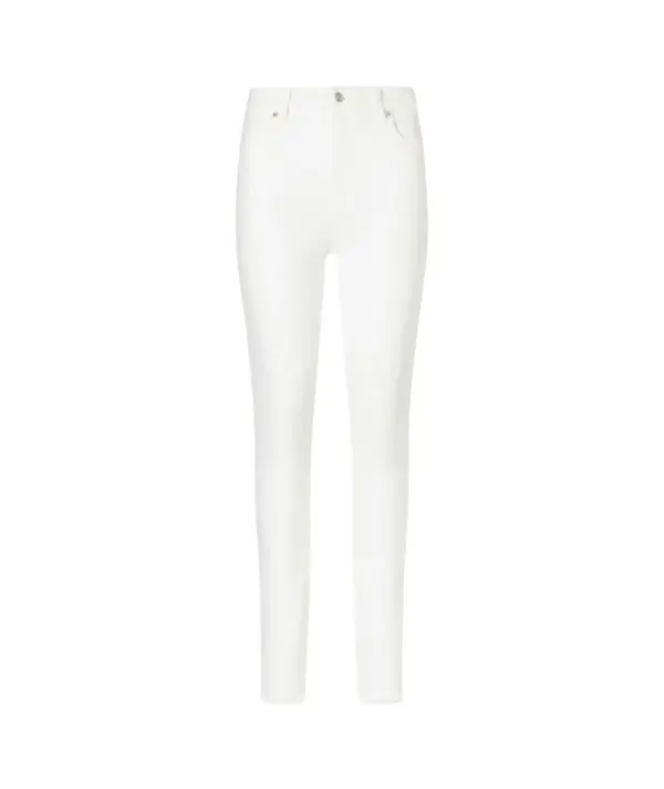 FRAME Le High Skinny High-rise Jeans - White