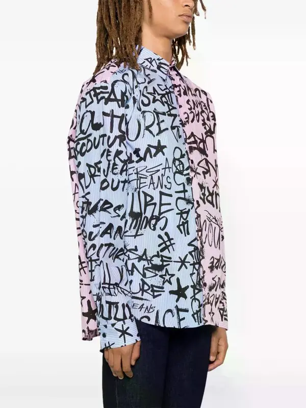 Versace Logo-print Cotton Shirt