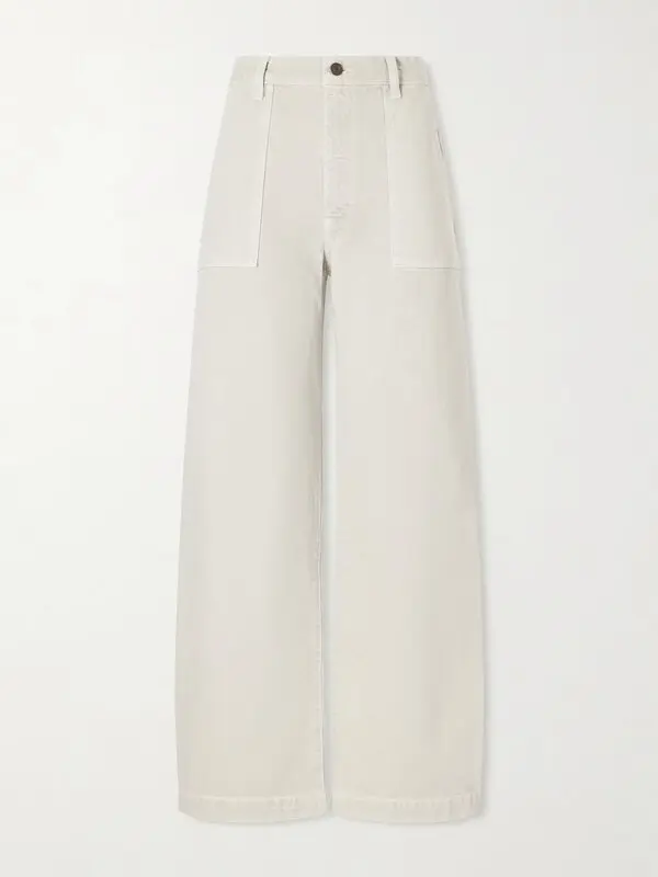 FRAME High Rise Curve Wide-leg Barrel Jeans - Gray
