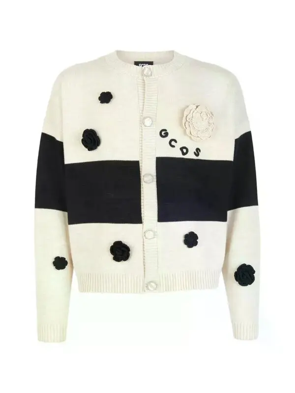 Gcds Hello Kitty Crochet Cardigan - Neutrals