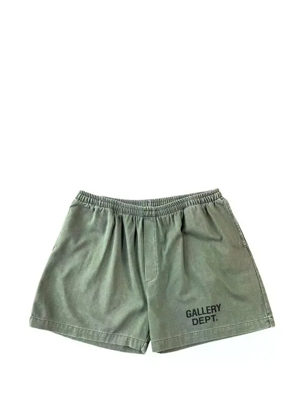 GALLERY DEPT. Zuma Logo Print Shorts - Green