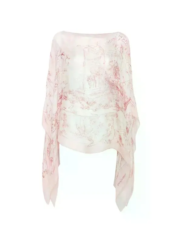 FERRAGAMO Silk Tunic With Floral Print - Pink
