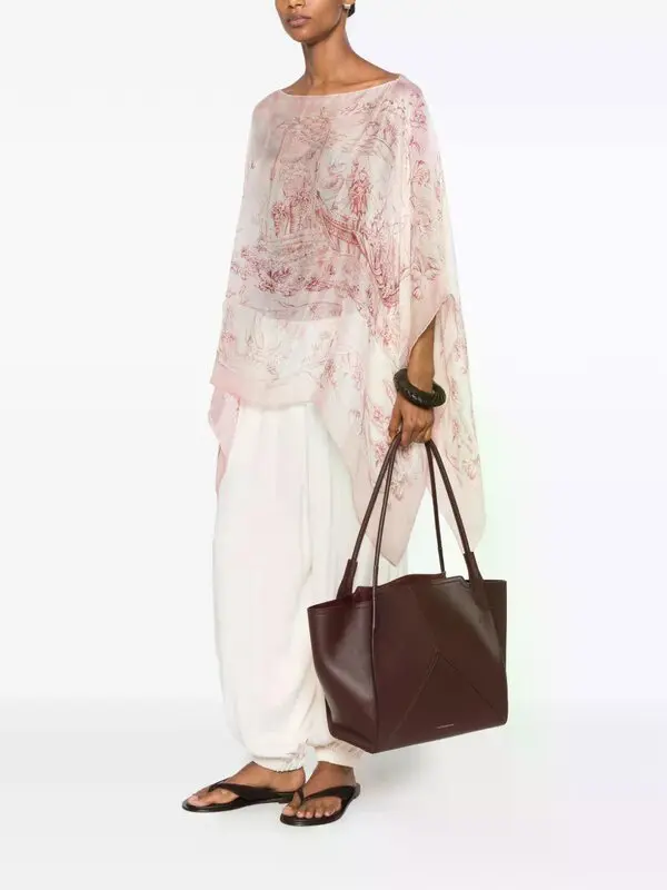 FERRAGAMO Silk Tunic With Floral Print