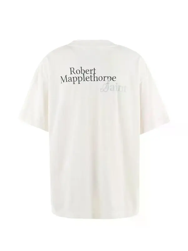 SAINT MXXXXXX Robert Mapplethorpe Photographic-print T-shirt - Neutrals