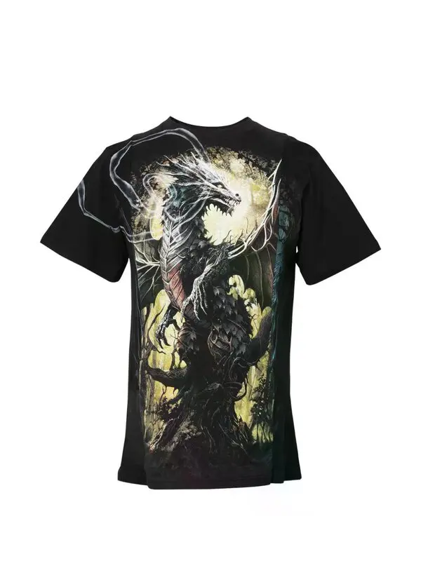 LUEDER Albedo Phantasy Graphic-print T-shirt - Black