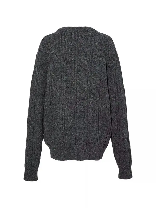 CARNE BOLLENTE Love Affair Patchwork Cable-knit Sweater