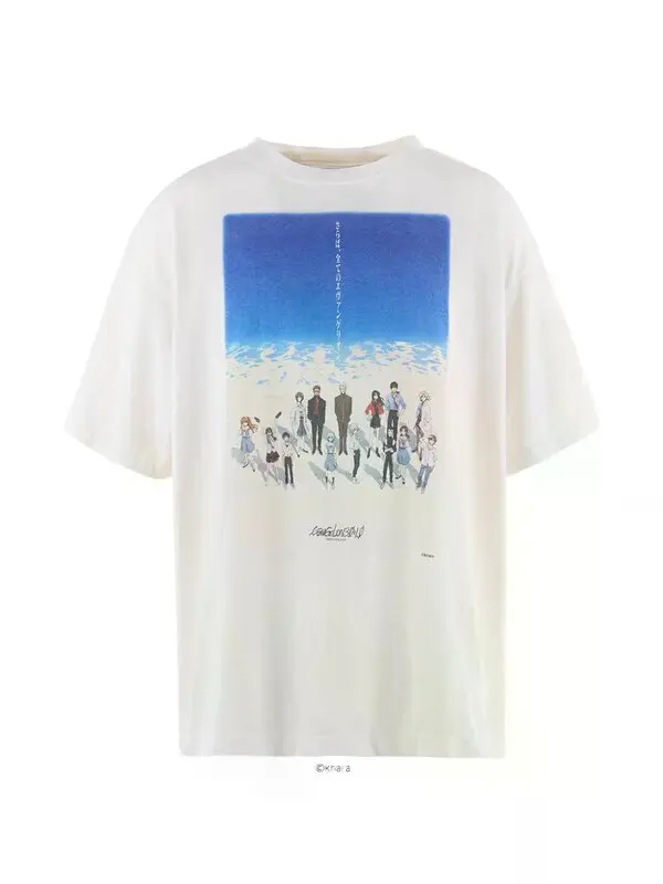 SAINT MXXXXXX Evangelion X Geeks Rule Graphic-print T-shirt - White