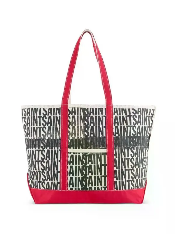 SAINT MXXXXXX Logo Print Tote Bag