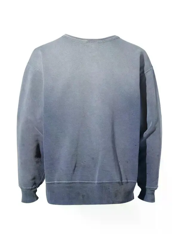 SAINT MXXXXXX Distressed Heart Print Sweatshirt