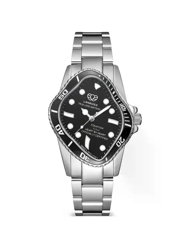 LAARVEE Automatic Watch With Asymmetric Case And Stainless Steel Bracelet