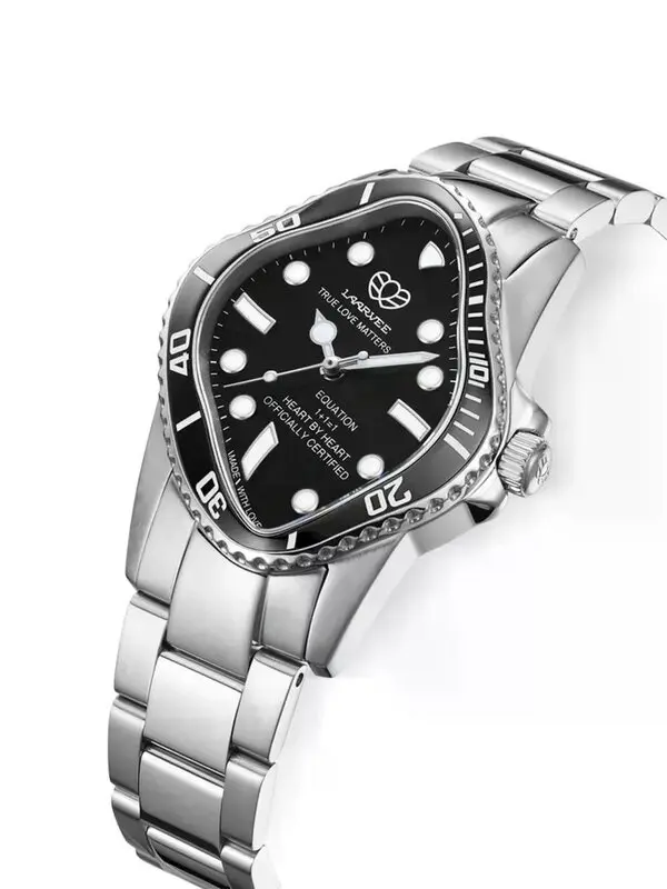 LAARVEE Automatic Watch With Asymmetric Case And Stainless Steel Bracelet