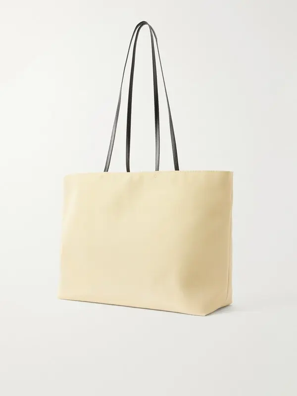 VALESQUE Parcel Leather-trimmed Canvas Tote