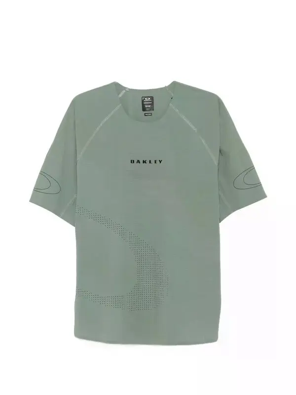 Oakley Logo-print Raglan-sleeve T-shirt - Green