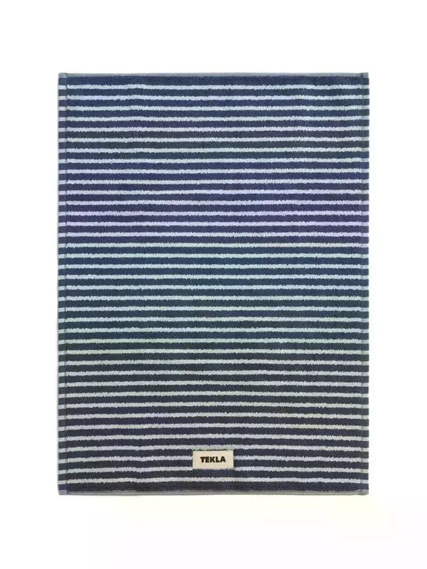 TEKLA Striped Bath Rug - Blue