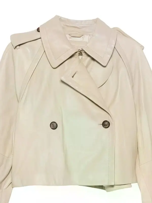 Giorgio Armani Double-breasted Leather Jacket