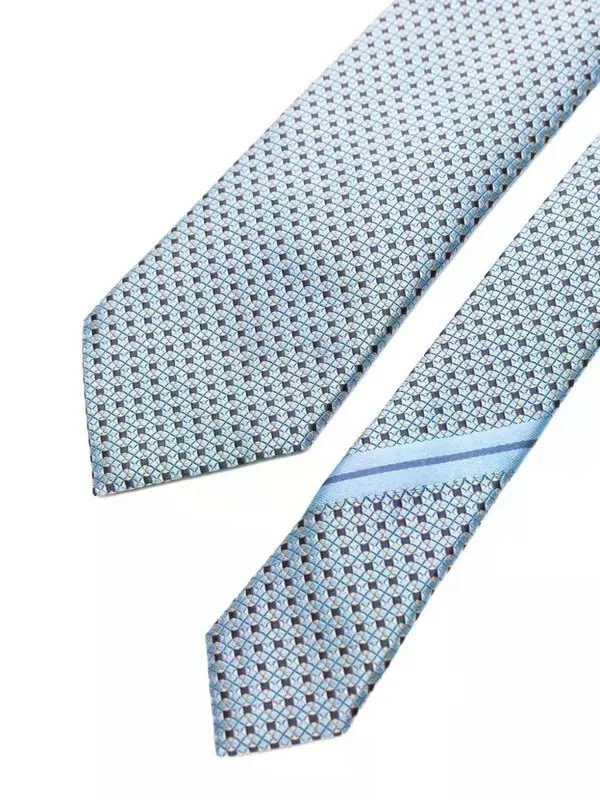 Zegna Geometric Pattern Tie