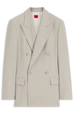 Hugo Double-breasted Relaxed-fit Blazer