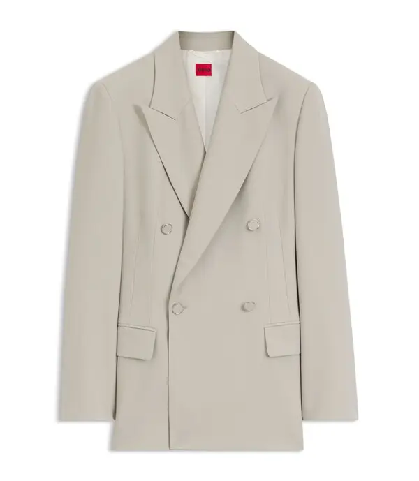 Hugo Double-breasted Relaxed-fit Blazer