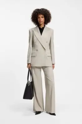 Hugo Double-breasted Relaxed-fit Blazer