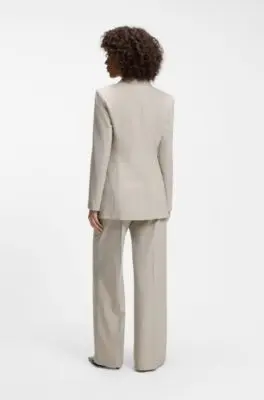 Hugo Double-breasted Relaxed-fit Blazer