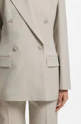 Hugo Double-breasted Relaxed-fit Blazer