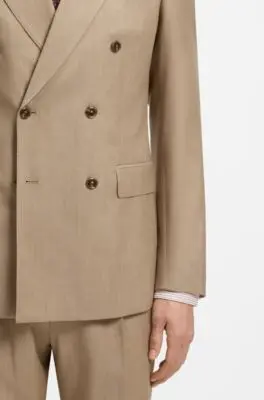 BOSS Slim-fit Virgin Wool Serge Jacket