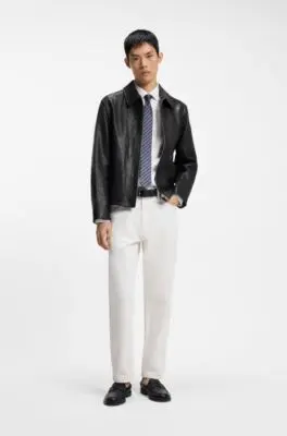 Hugo Regular-fit Nappa Leather Jacket