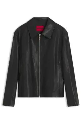 Hugo Regular-fit Nappa Leather Jacket