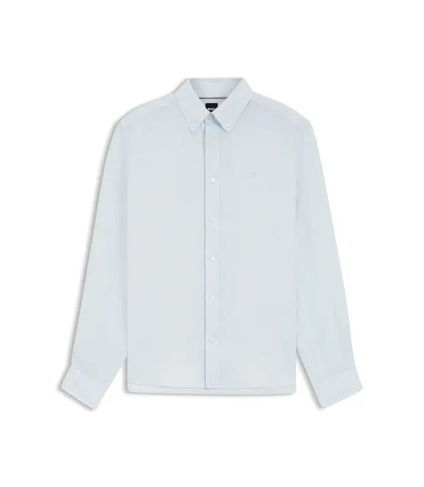 BOSS Regular-fit Linen Button-down Shirt
