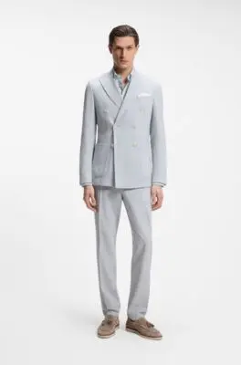 BOSS Regular-fit Linen Button-down Shirt