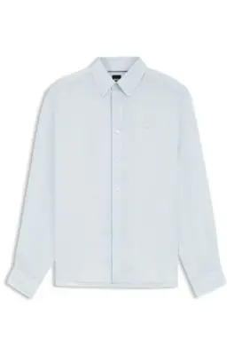 BOSS Regular-fit Linen Button-down Shirt