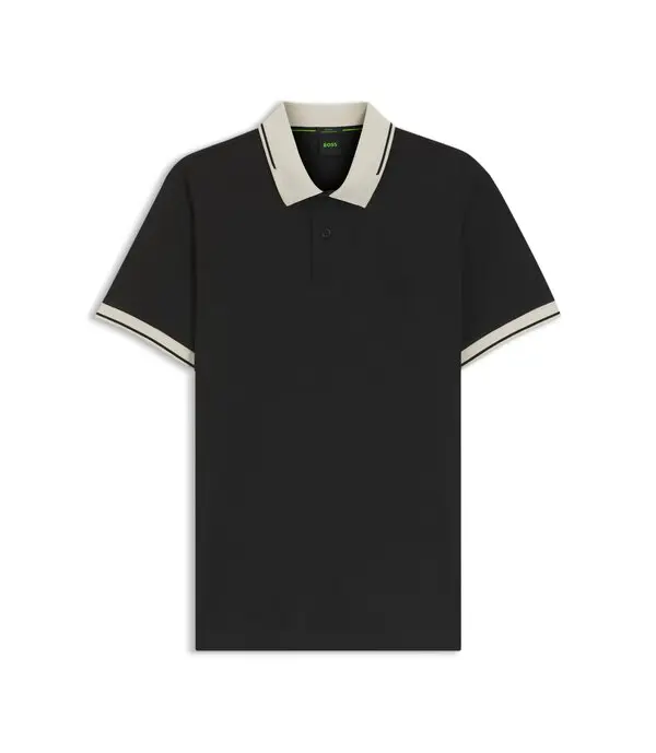 BOSS Slim-fit Cotton Polo Shirt - Black