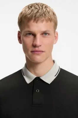 BOSS Slim-fit Cotton Polo Shirt - Black
