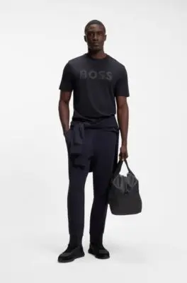 BOSS Cotton T-shirt With Tonal Logo
