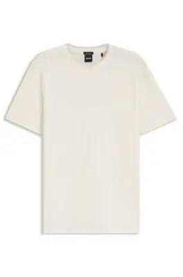 BOSS Regular-fit T-shirt In Striped Cotton