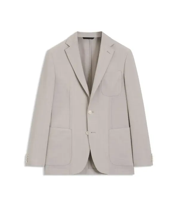BOSS Slim-fit Blazer In Micro-patterned Virgin Wool