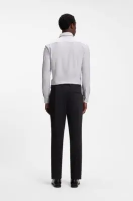 BOSS Tapered-fit Cotton-blend Jersey Pants